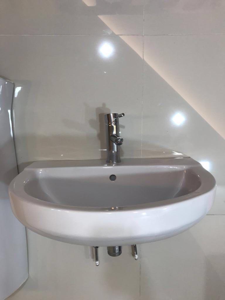 Original HDB basin with tab. New., Furniture & Home Living, Bathroom ...