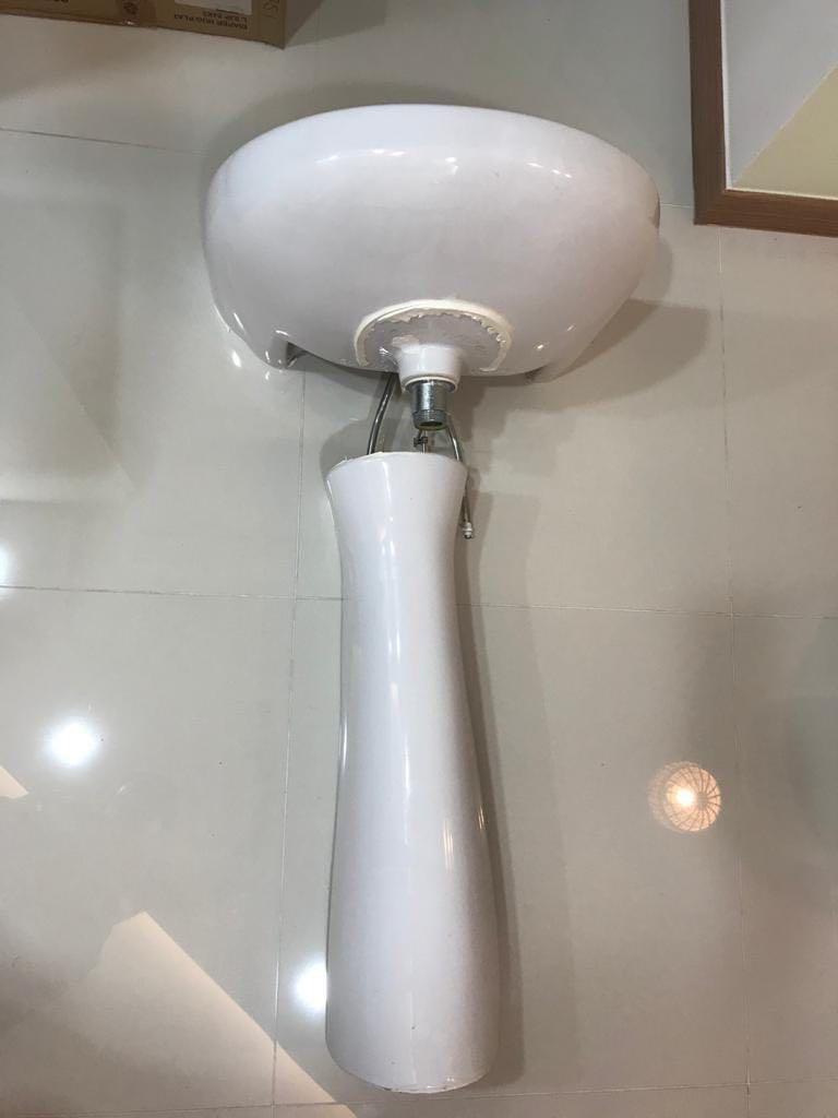 Original HDB basin with tab. New., Furniture & Home Living, Bathroom ...