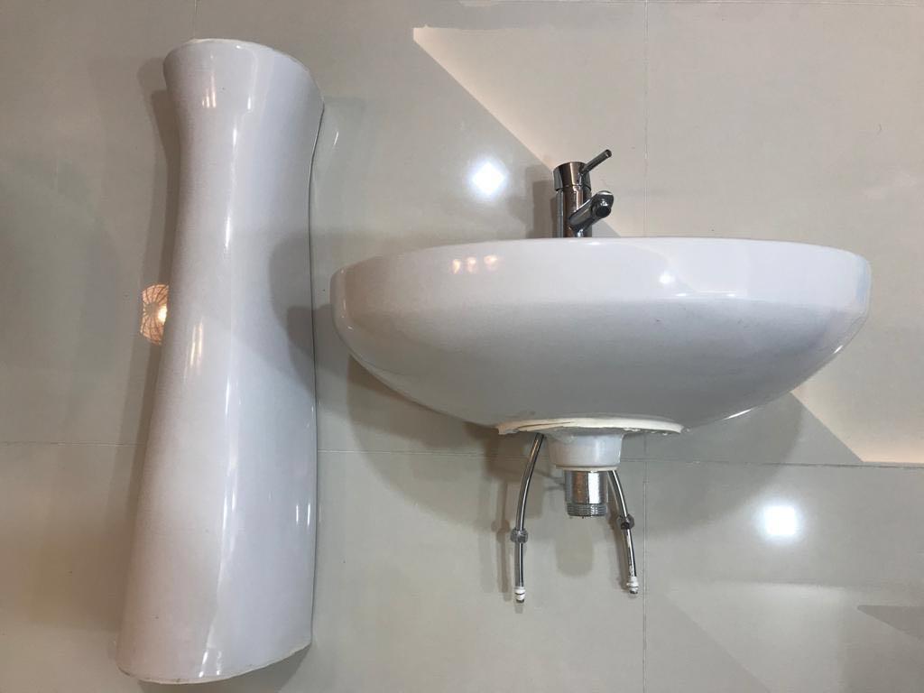 Original HDB basin with tab. New., Furniture & Home Living, Bathroom ...