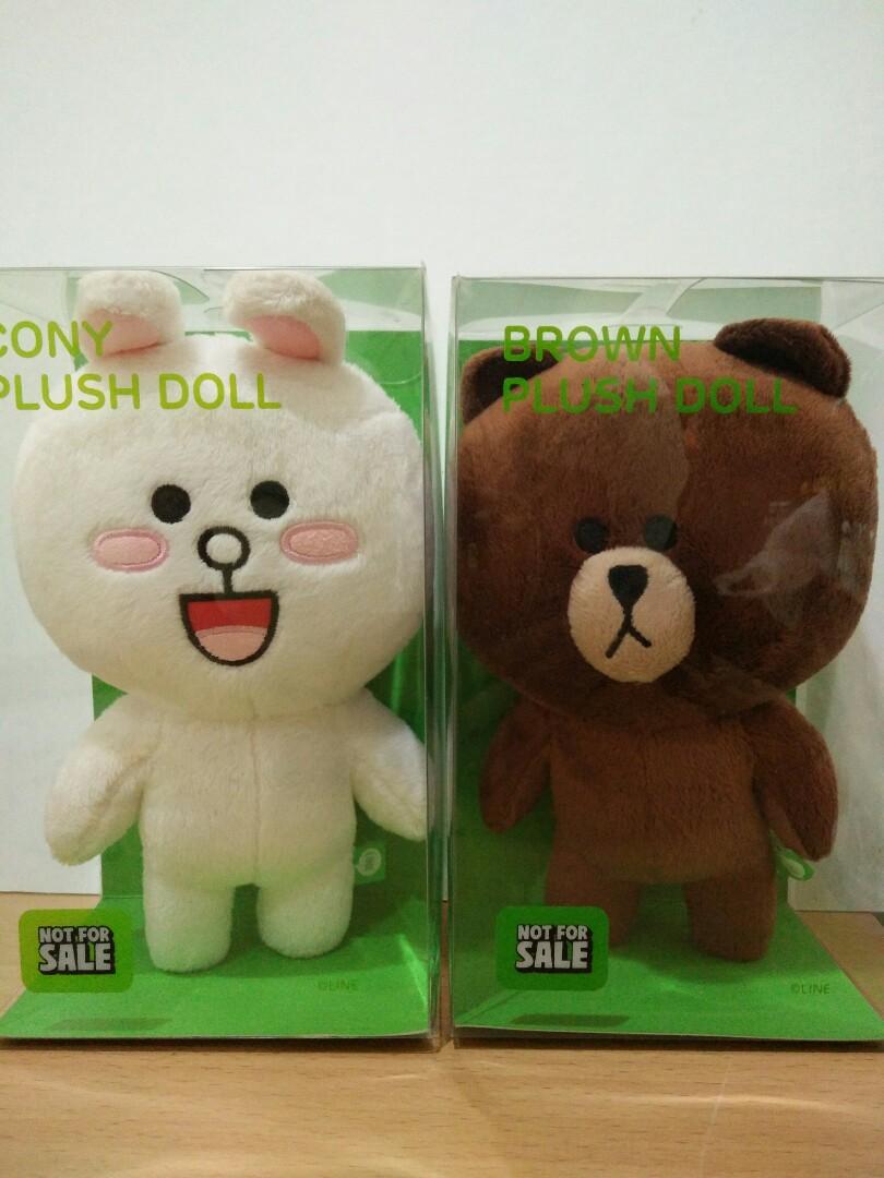 Original Offical LINE Friends Plush Doll, Hobbies & Toys, Toys & Games ...