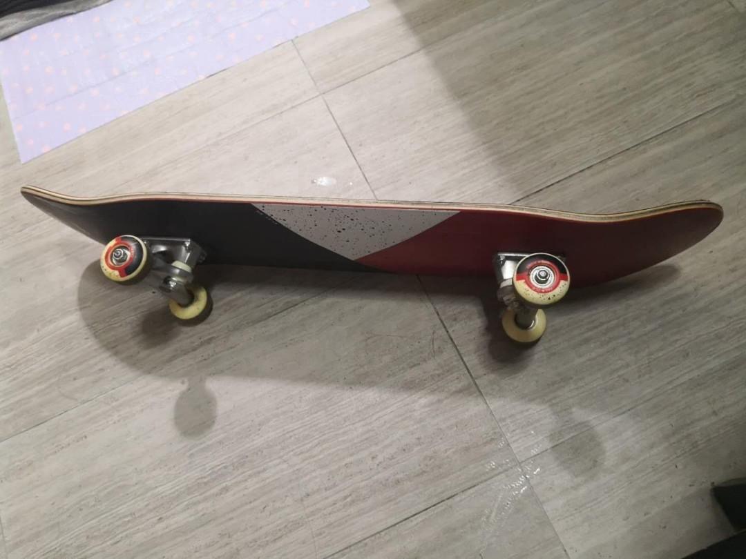 Oxelo Skateboard team galaxy red, Sports Equipment, Sports & Games ...
