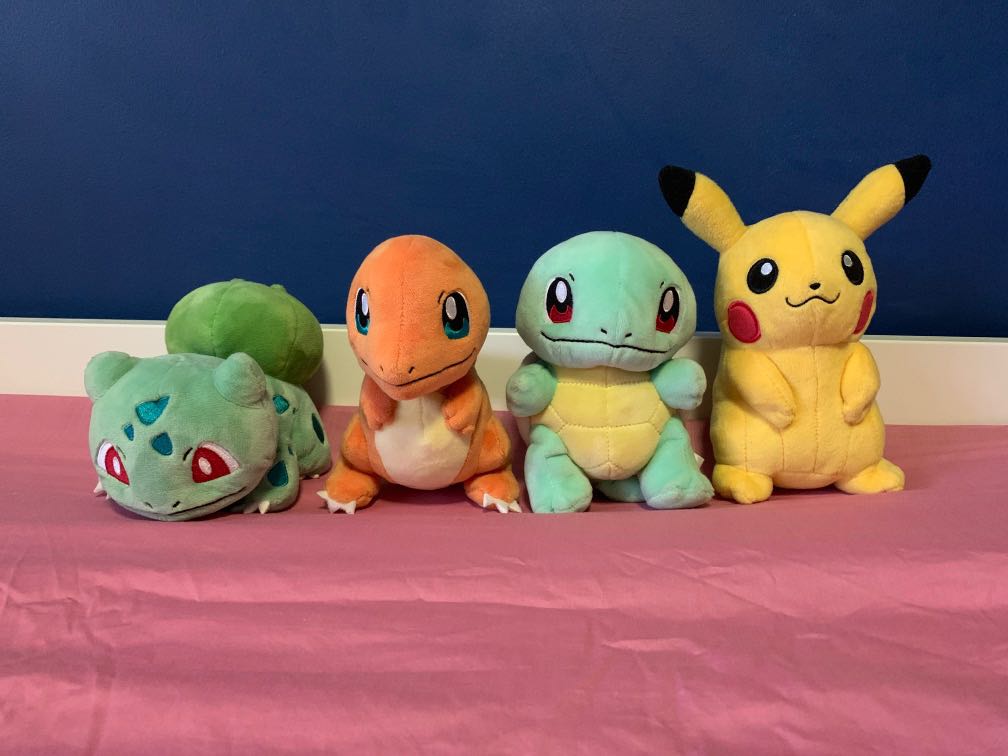 Pokemon Starters Plush, Hobbies & Toys, Toys & Games on Carousell