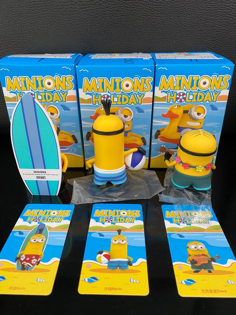 Popmart Minions Holiday- Surfing Kevin, Beach ball Kevin and Ukulele ...