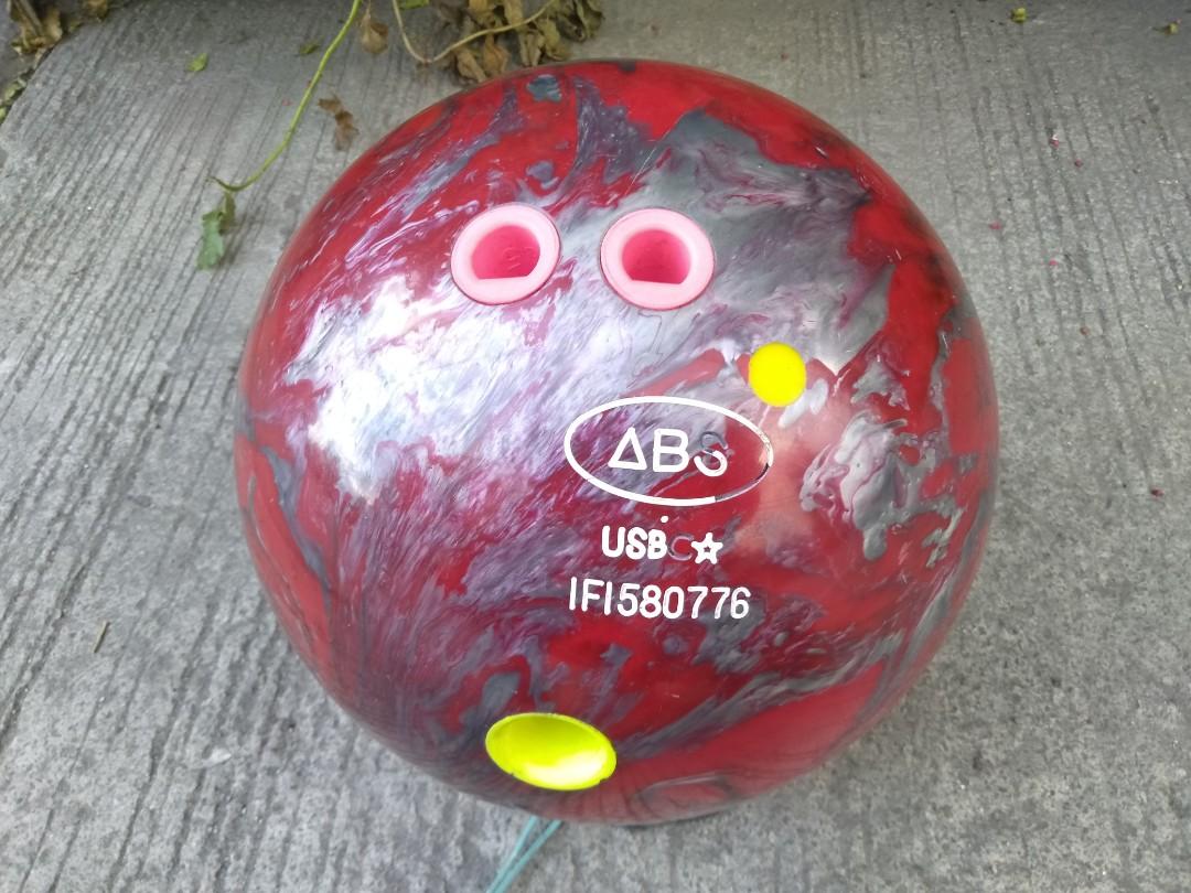 Reactive bowling ball 8 lbs ABS PIN NAVI 2, Sports Equipment, Other ...