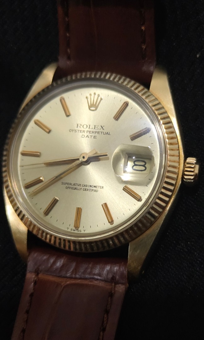 Rolex 1503 14k gold, Luxury, Watches on Carousell