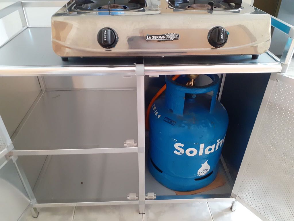 RUSH SALE! Gas Stove with Gas Tank and Stove Counter, Furniture & Home ...