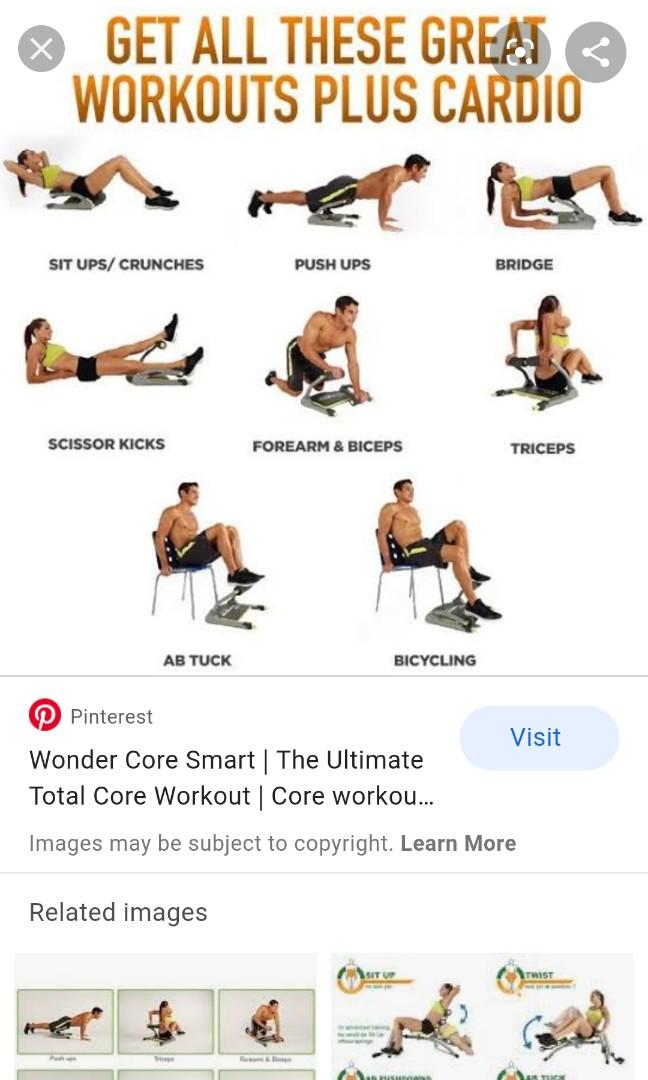 Smart Wonder Core Workout Exercise Equipnent, Sports Equipment ...