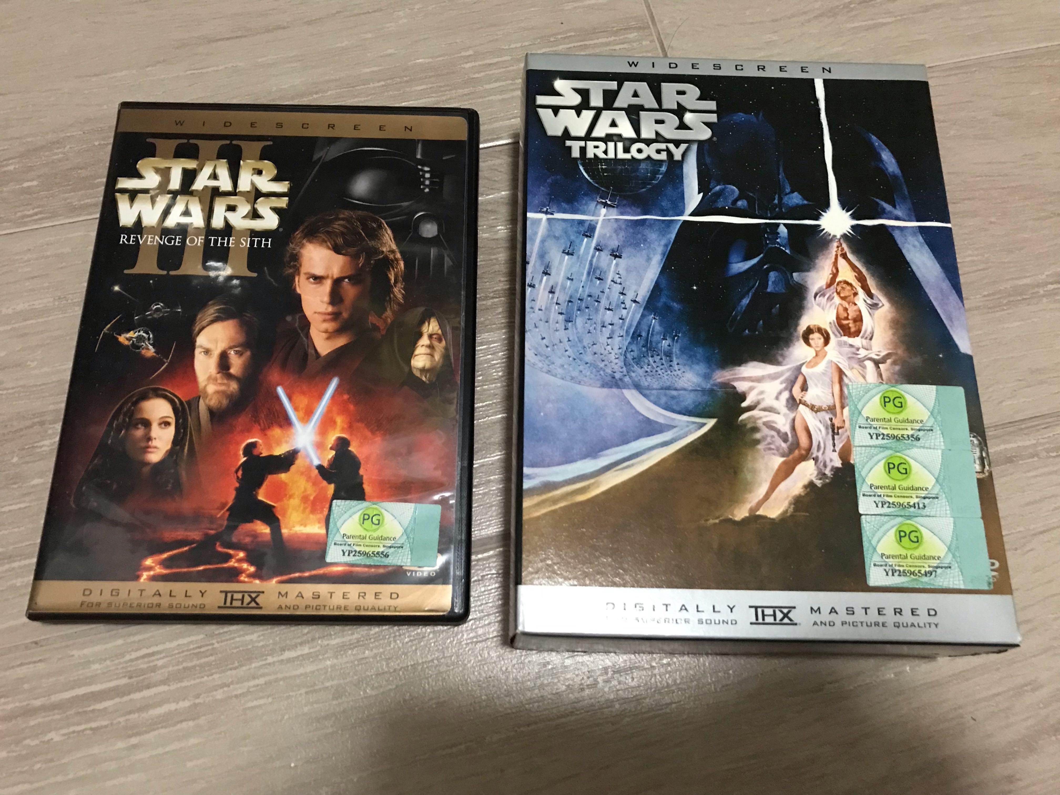 Star Wars dvds, Hobbies & Toys, Music & Media, CDs & DVDs on Carousell