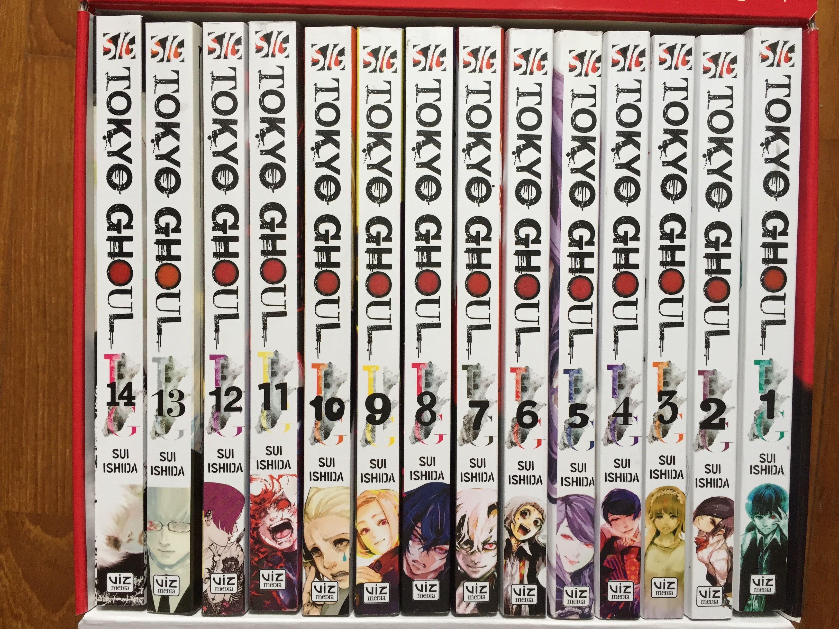 TOKYO GHOUL manga complete box set (1-14) + FREE poster !, Hobbies ...