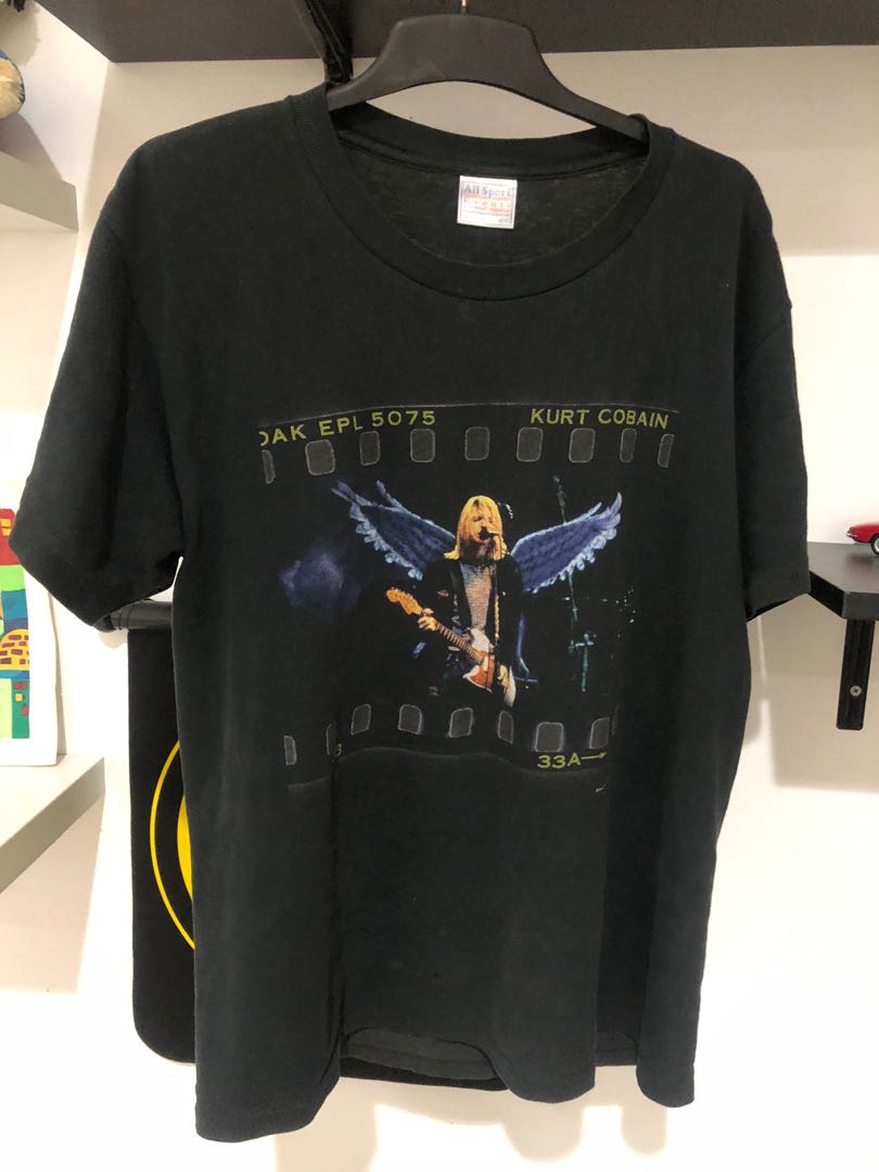 Vintage kurt cobain (nirvana) all sport tshirt, Men's Fashion, Tops & Sets, Tshirts & Polo ...
