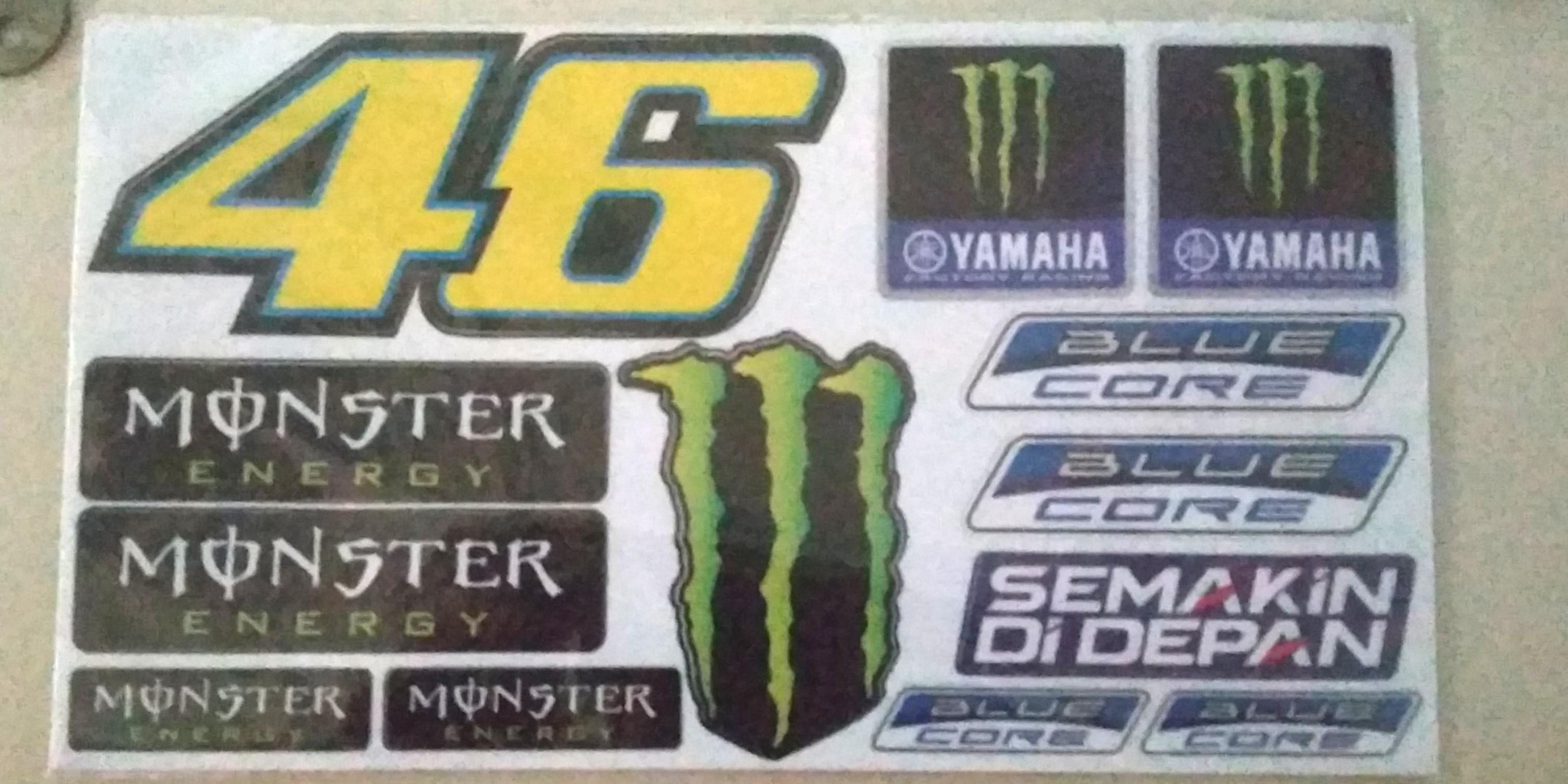 Yamaha VR 46 Sticker, Motorcycles, Motorcycle Accessories on Carousell
