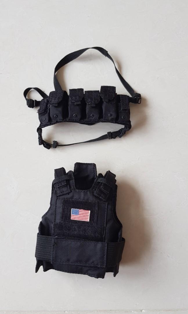 1/6 scale toy soldiers delta force black hawk down chest rig and Armor ...