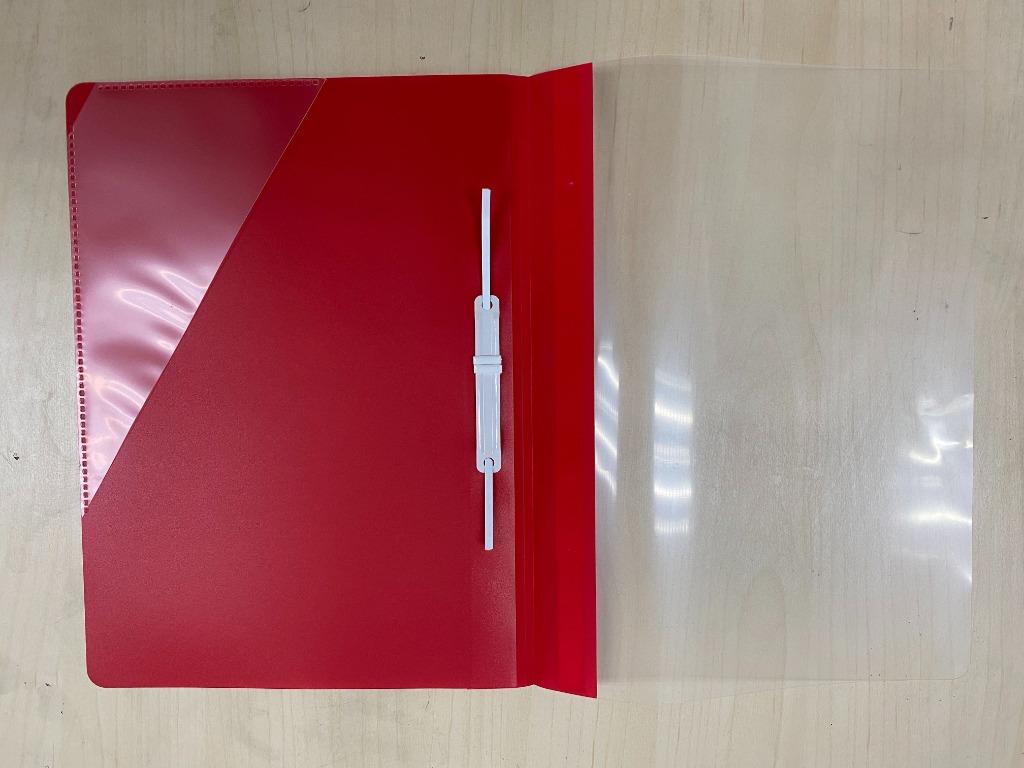 A4 Red Plastic File, Hobbies & Toys, Stationery & Craft, Stationery ...