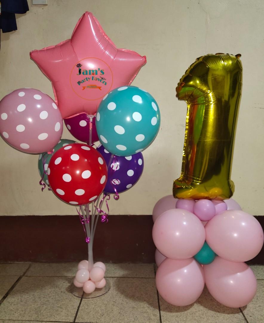 Birthday number balloon standee, Hobbies & Toys, Stationary & Craft ...