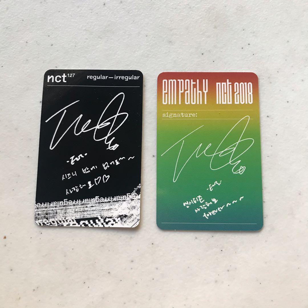 [BUNDLE] NCT 127 Taeil Regular-Irregular and Empathy Photocard, Hobbies ...