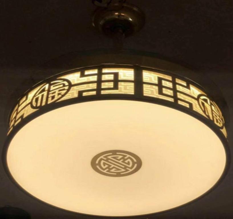 Chandelier Chinese Style LED Ceiling Fan Light, Furniture & Home Living ...