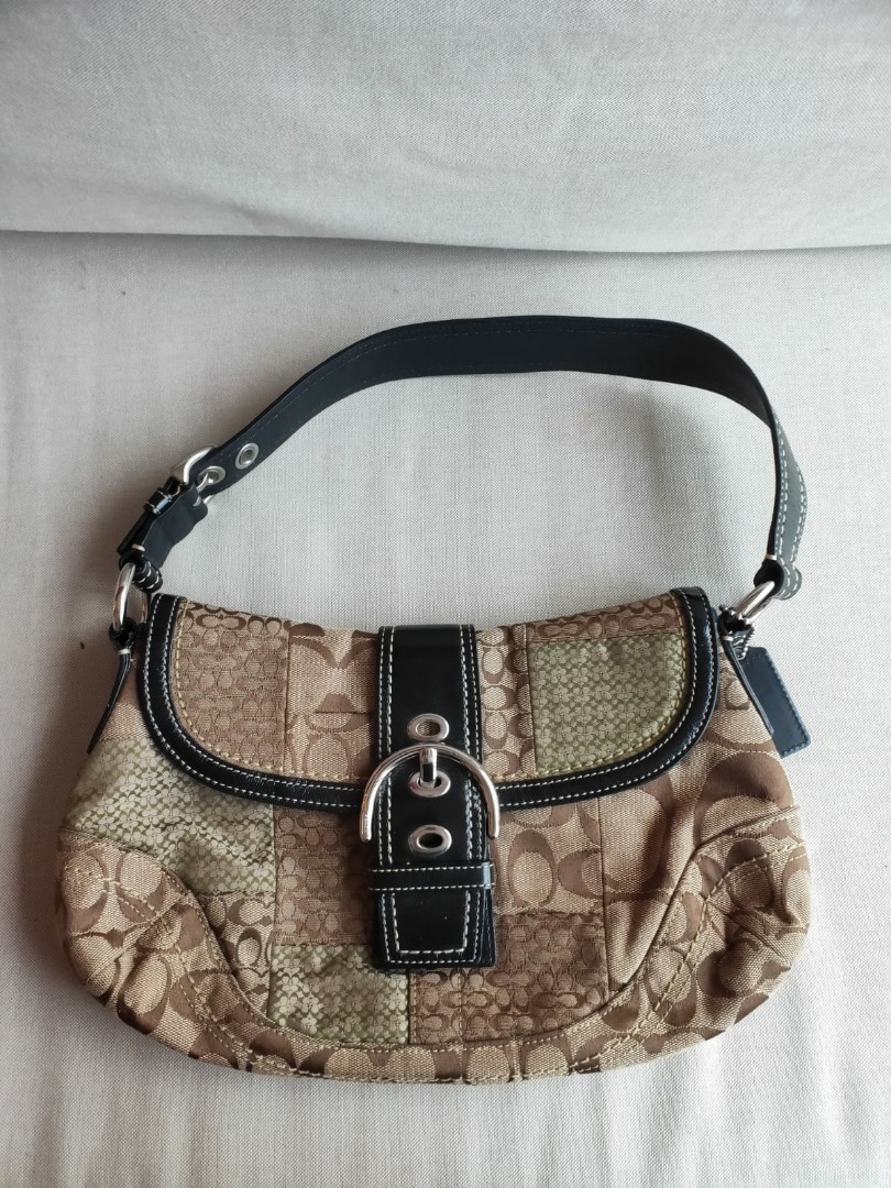Coach handbag (patchwork design), Luxury, Bags & Wallets on Carousell