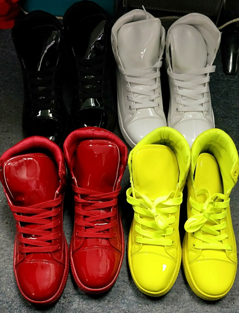 Colourful High Cut Shoe, Women's Fashion, Footwear, Sneakers on Carousell