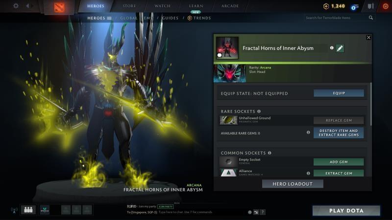 Dota 2 TB Arcana Unhallowed Ground, Video Gaming, Gaming Accessories ...