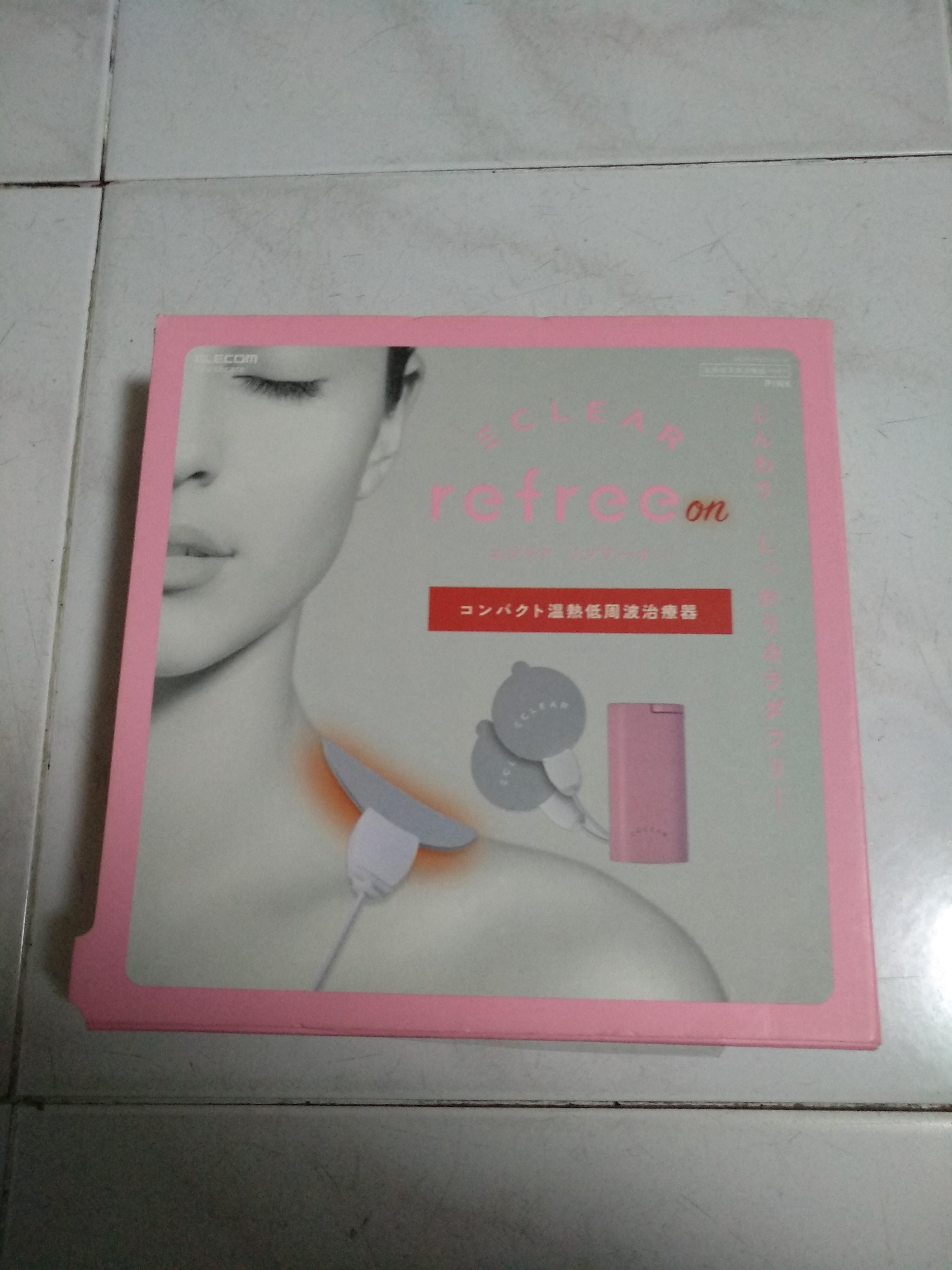Elecom eClear Refree低週波治療器溫熱低週波治療器 HCM-PH01PN/N粉紅 半價發售, 健康及營養食用品, 醫療用品和工具 - Carousell