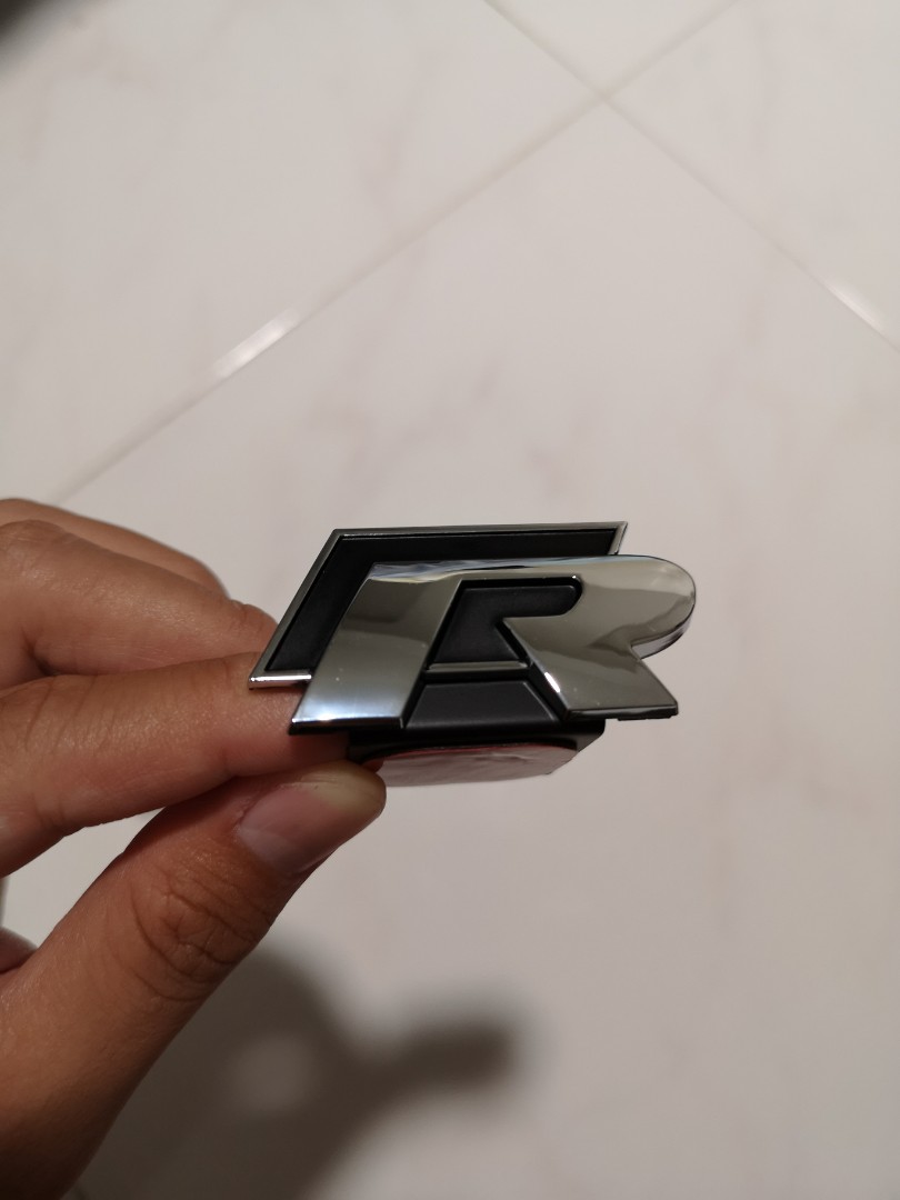 GOLF R EMBLEM, Car Accessories, Accessories on Carousell