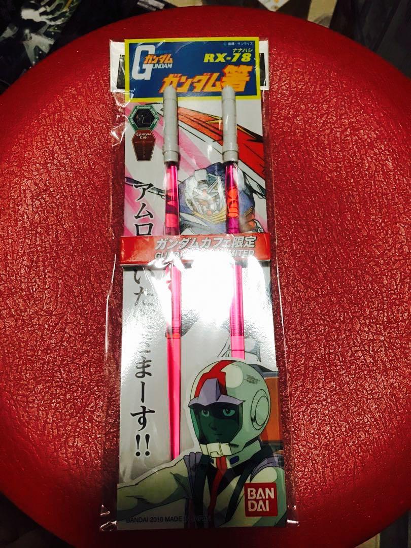 Gundam Chop sticks from Gundam Cafe Japan Amuro Rey, Hobbies & Toys ...