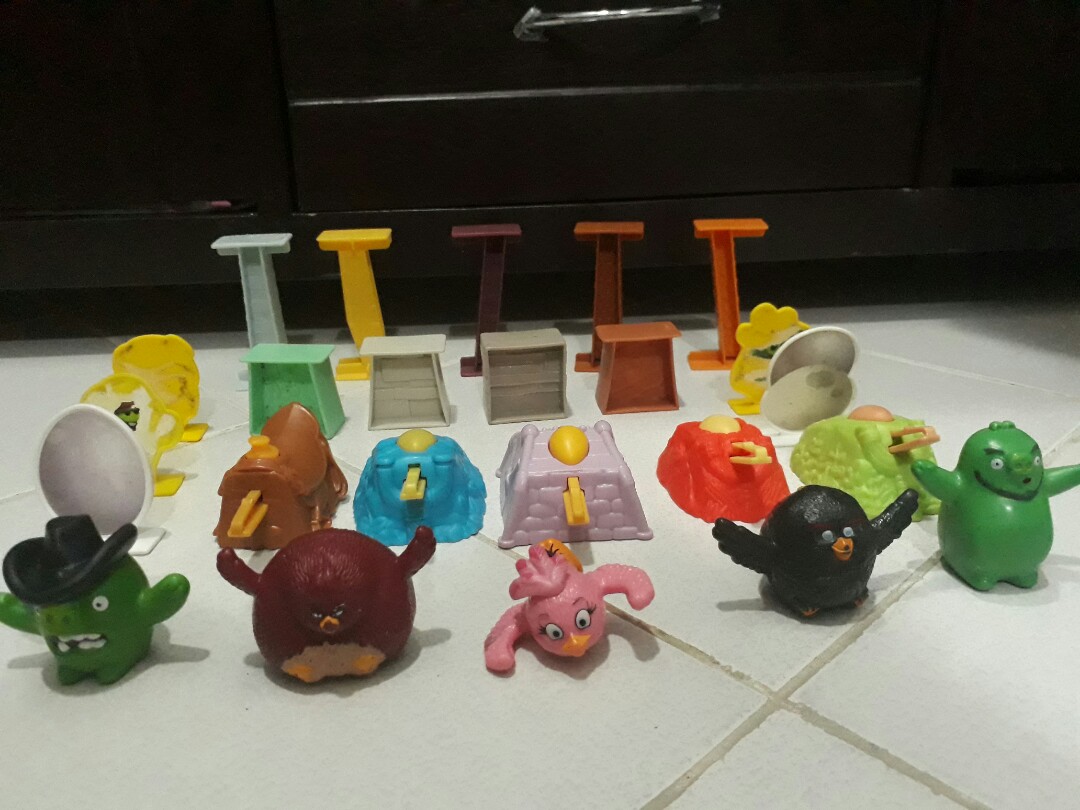 Happy Meal Angry Birds set, Hobbies & Toys, Toys & Games on Carousell