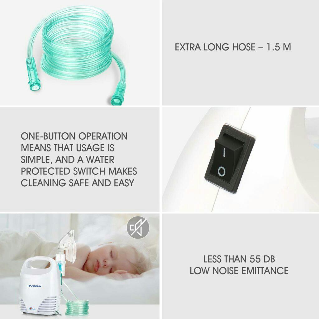 (M1414) Hangsun Compact Compressor System Vaporizer Mist Inhaler ...