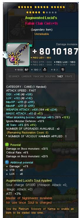 Maplesea Aquila phantom weapon, Video Gaming, Gaming Accessories, Game ...