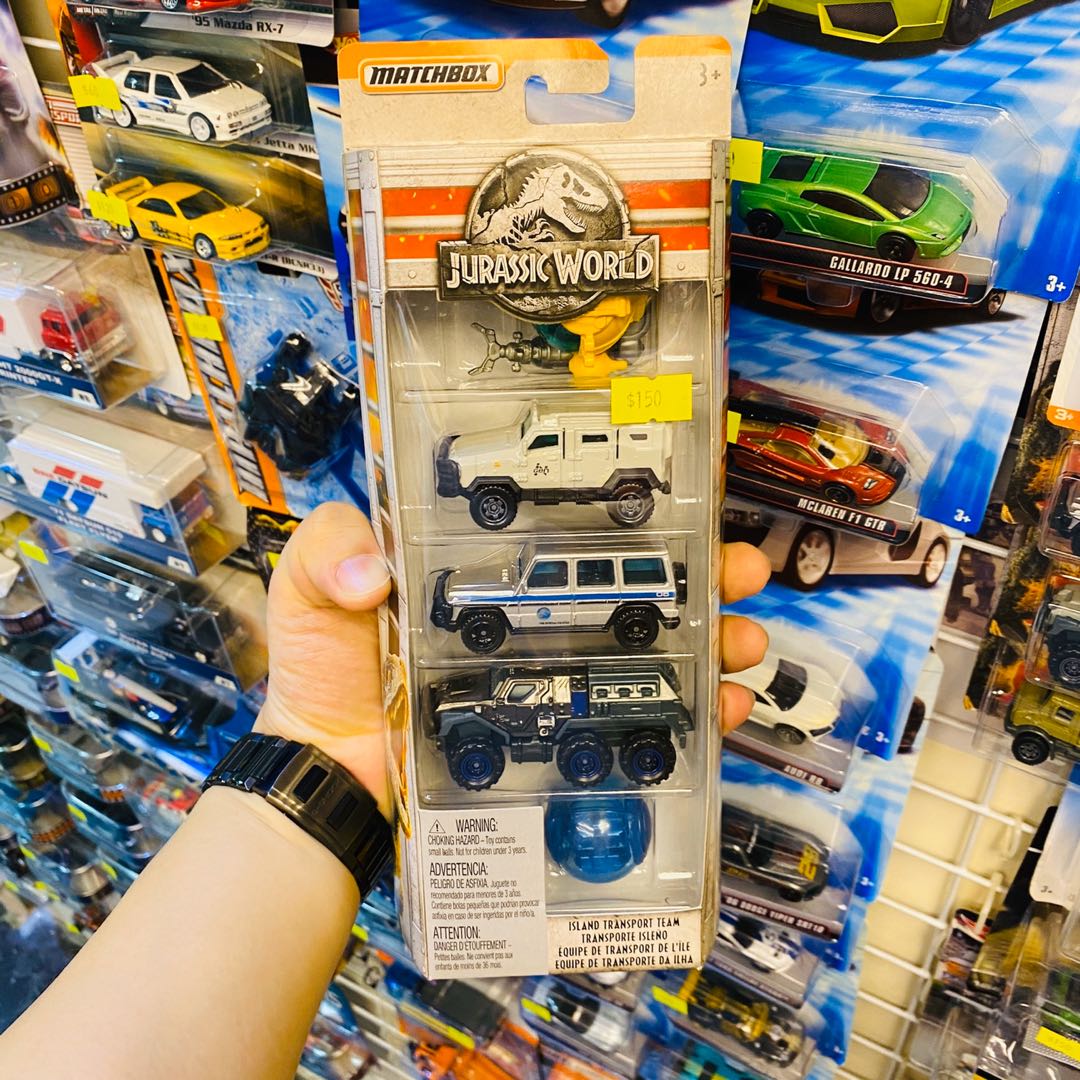 Matchbox Jurassic World Die-cast 5-Pack Assortment 侏羅紀公園 侏羅紀世界 套裝 ...