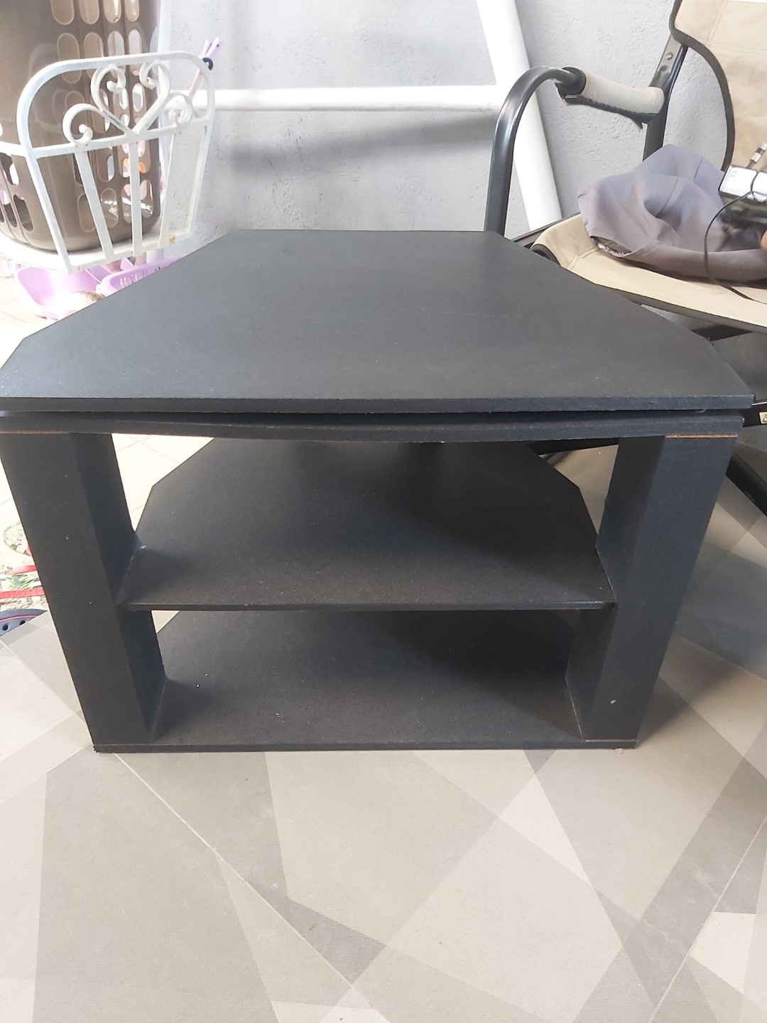 Mini TV rack with swivel, Furniture & Home Living, Furniture, Tables ...