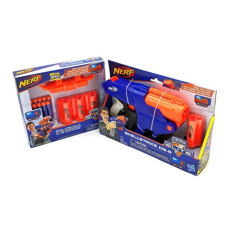 Nerf ShellStrike DS-6 and Shell Upgrade Kit Bundle, Toys & Games ...