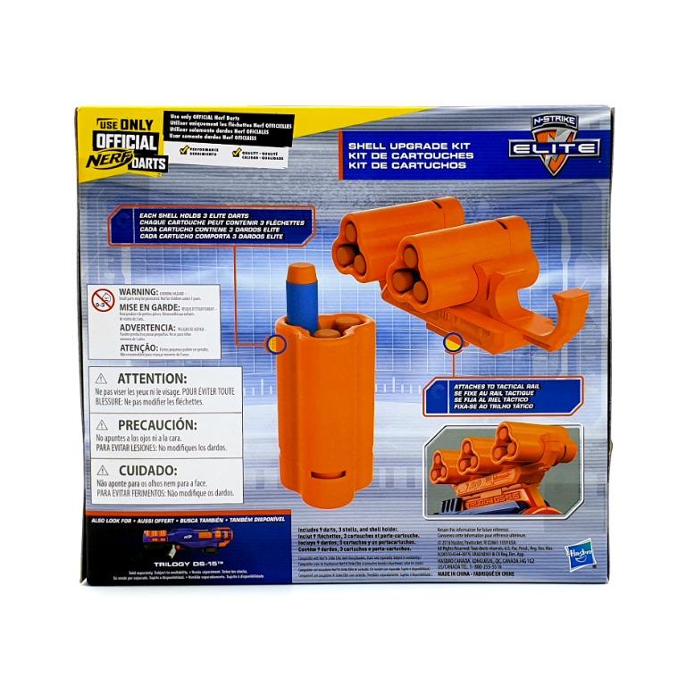 Nerf ShellStrike DS-6 and Shell Upgrade Kit Bundle, Toys & Games ...