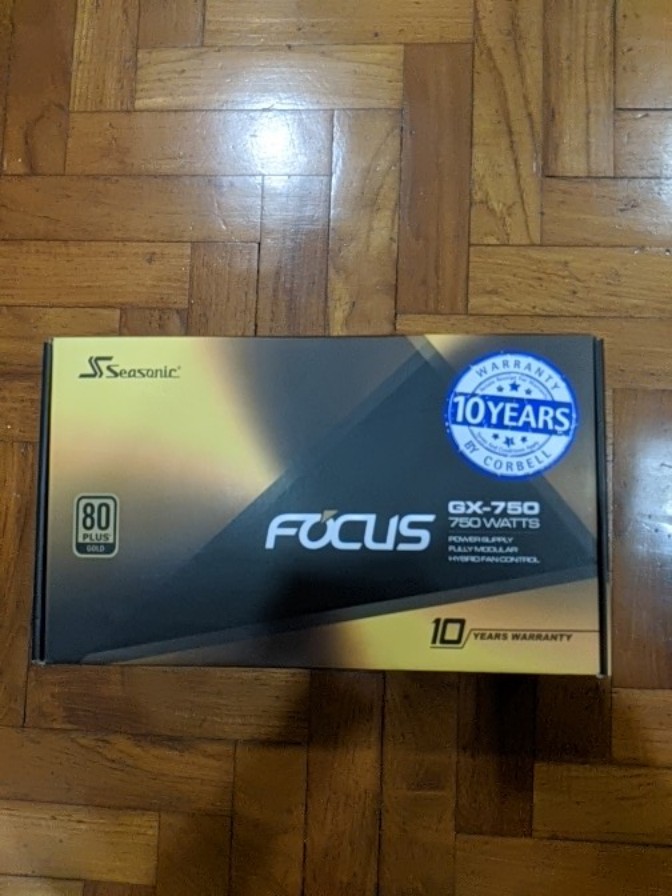 Seasonic FOCUS PLUS Gold 750W PSU, Computers & Tech, Parts ...