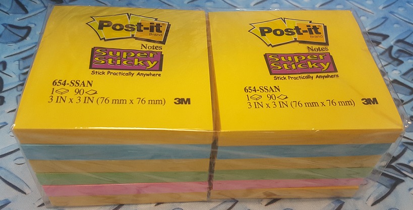 3M Post-it Notes Super Sticky. 654-SSAN, Everything Else on Carousell