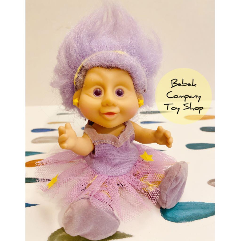 稀有 1992 applause magic trolls troll 紫色 醜娃 巨魔娃娃 幸運小子 古董玩具 玩偶, 書籍、休閒與玩具 ...