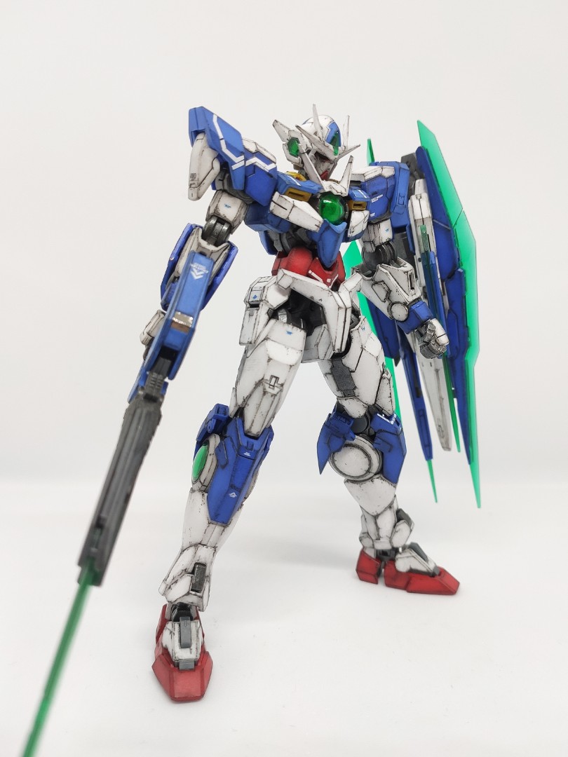 售Bandai RG 1/144 Gundam 00Q GNT-0000 模型上色成品, 興趣及遊戲, 玩具 & 遊戲類 - Carousell