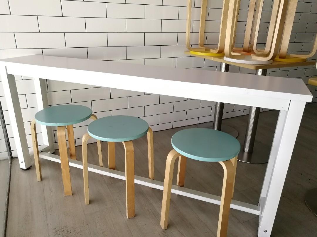 Cafe long table, Furniture & Home Living, Furniture, Tables & Sets on ...