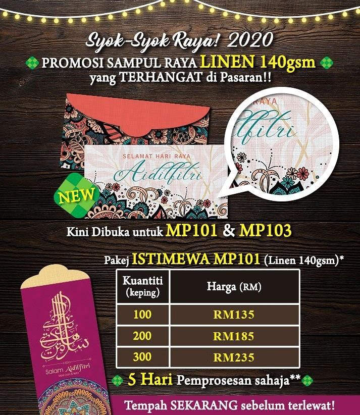 Custom Sampul Duit Raya 2020 Linen paper, Everything Else, Others on ...