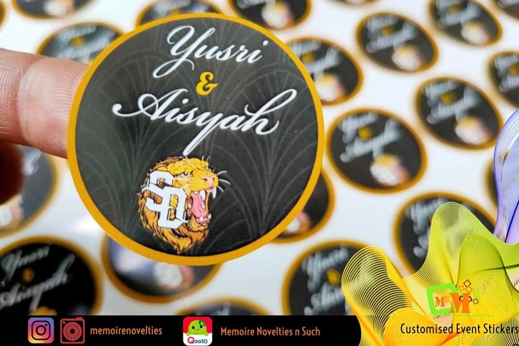Customised Event Stickers Labels, Hobbies & Toys, Stationery & Craft ...