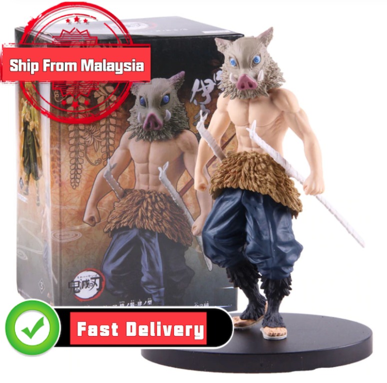 Demon Slayer Kimetsu no Yaiba Figure Inosuke Hashibira PVC Action ...