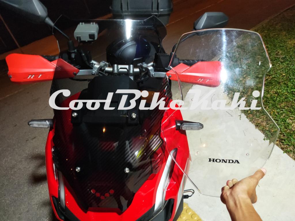 Honda Adv150 Windshield, Motorcycles, Motorcycle Accessories on Carousell