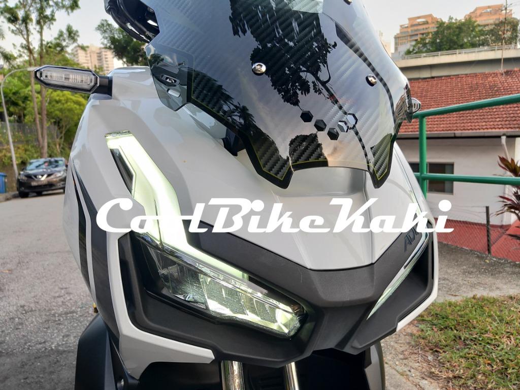 Honda Adv150 Windshield, Motorcycles, Motorcycle Accessories on Carousell