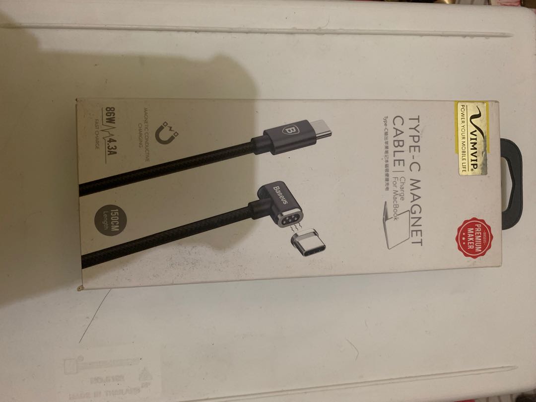 L shape type c magnetic cable, Electronics, Computers, Others on Carousell