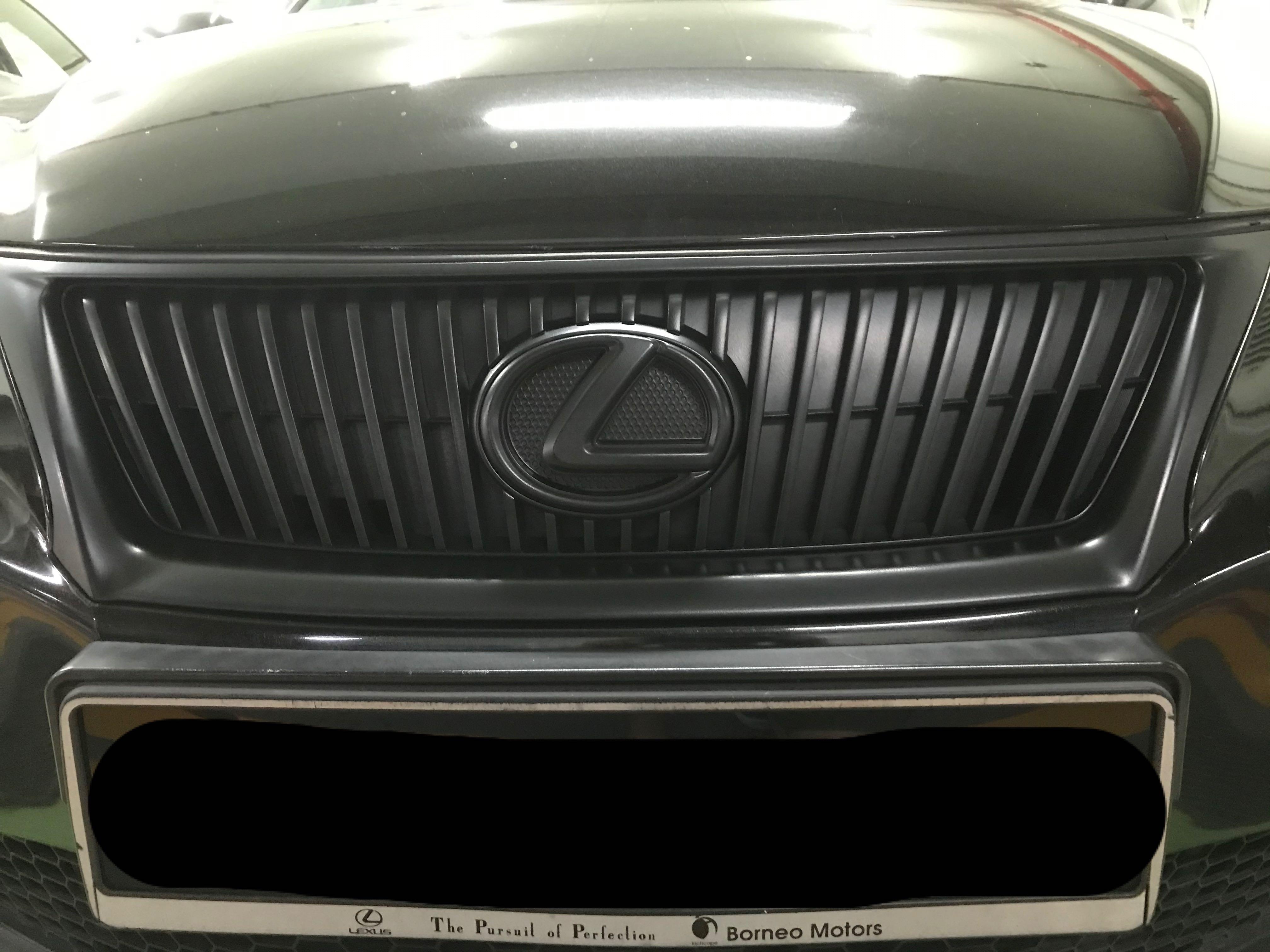 Lexus front grille matte black plasti dip, Car Accessories, Accessories ...