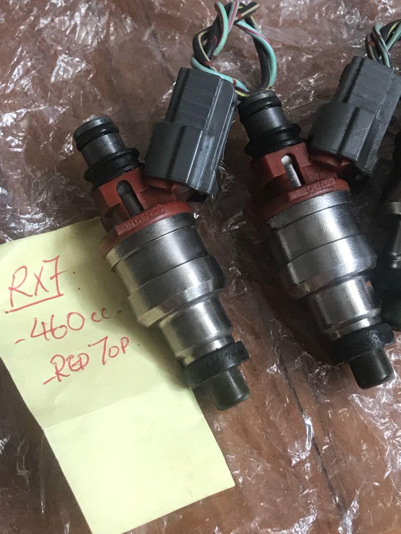 Mazda RX7 rx-7 440cc fuel injectors red top for engine projects, Car ...