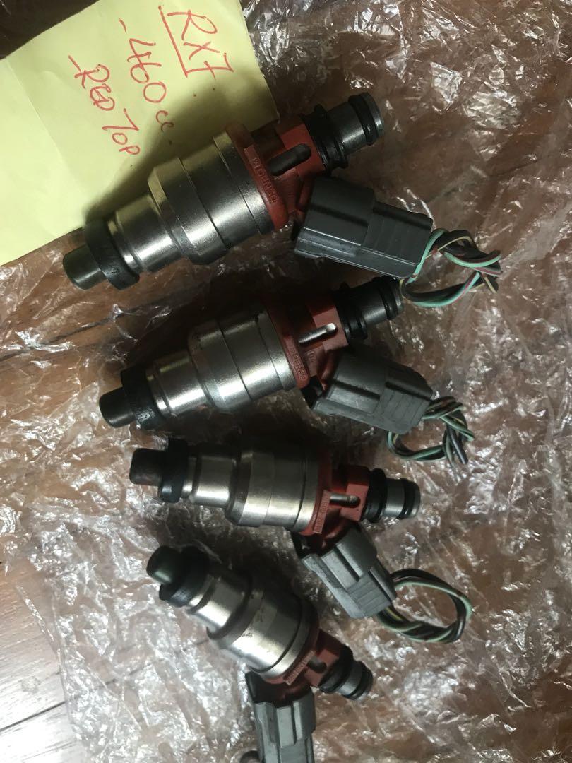Mazda RX7 rx-7 440cc fuel injectors red top for engine projects, Car ...