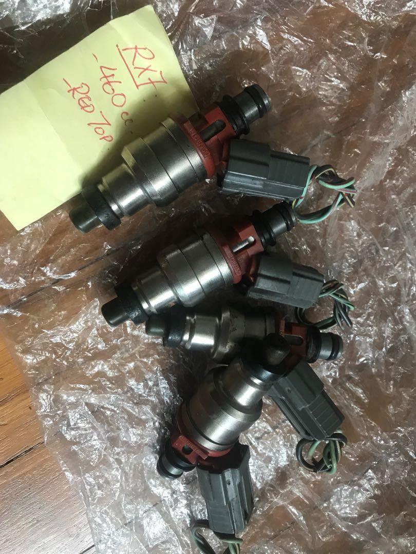 Mazda RX7 rx-7 440cc fuel injectors red top for engine projects, Car ...