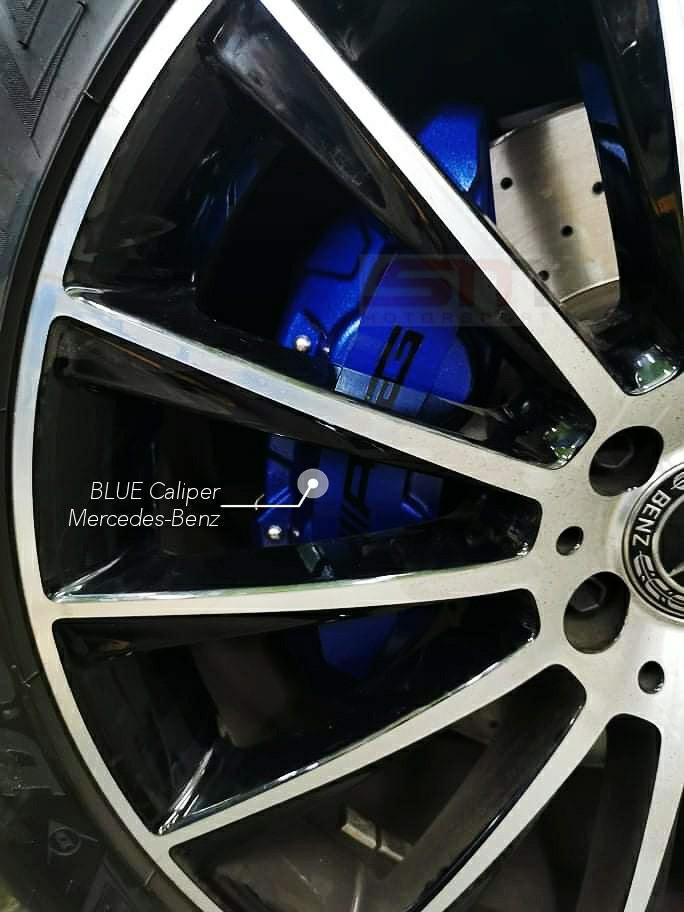 Mercedes-Benz BLUE Caliper painting AMG Benz Logo, Auto Accessories on ...