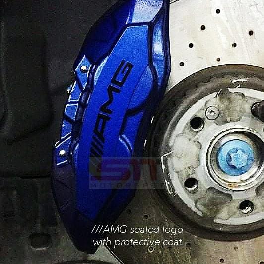 Mercedes-Benz BLUE Caliper painting AMG Benz Logo, Auto Accessories on ...